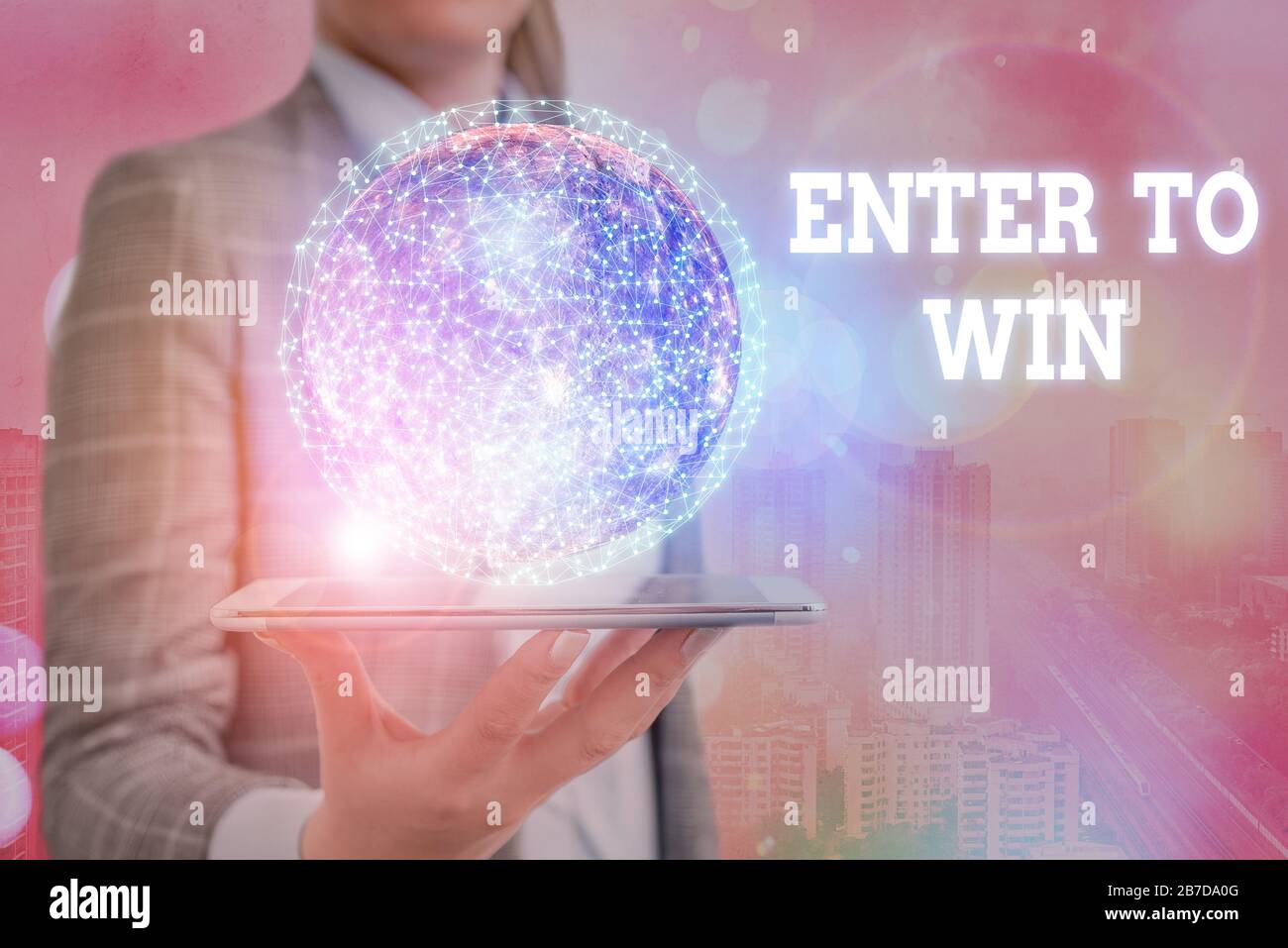 Conceptual hand writing showing Enter To Win. Concept meaning ...