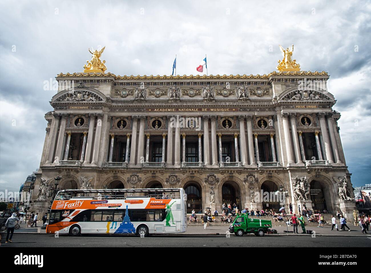 Paris, France - June 02, 2017: Palais Garnier facade. National academy ...