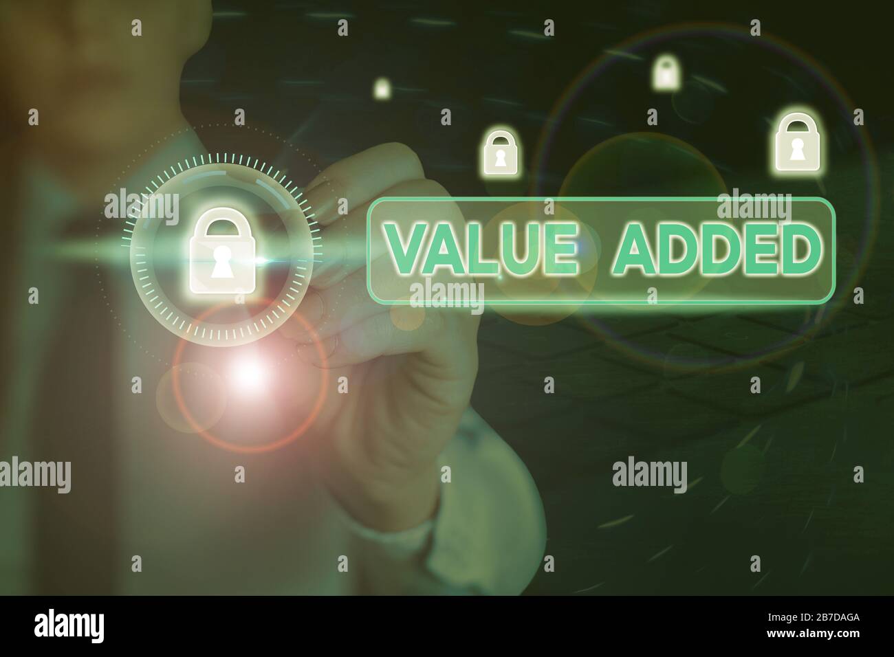 Writing note showing Value Added. Business concept for the extra value ...
