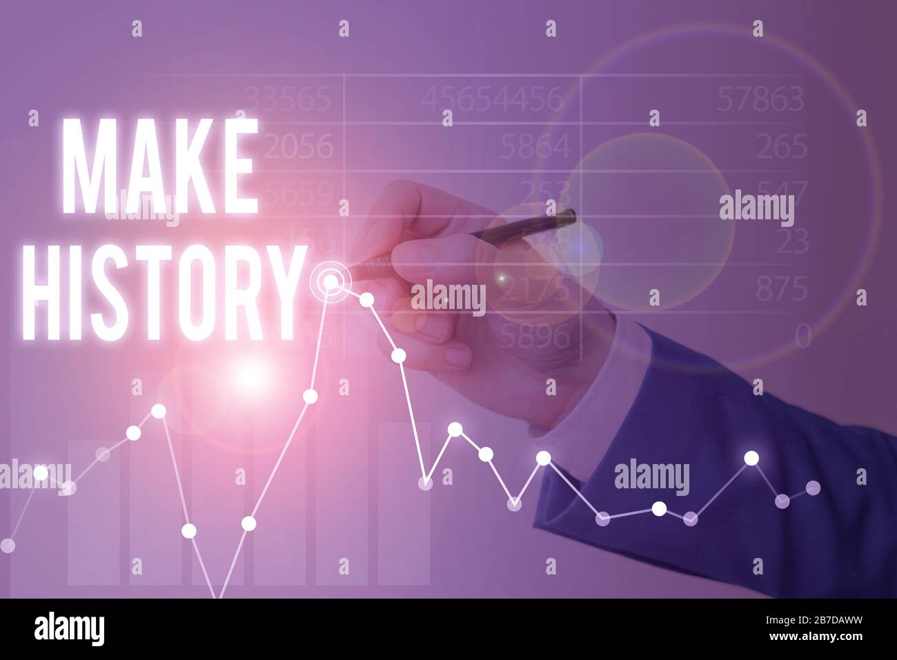 Conceptual hand writing showing Make History. Concept meaning do ...