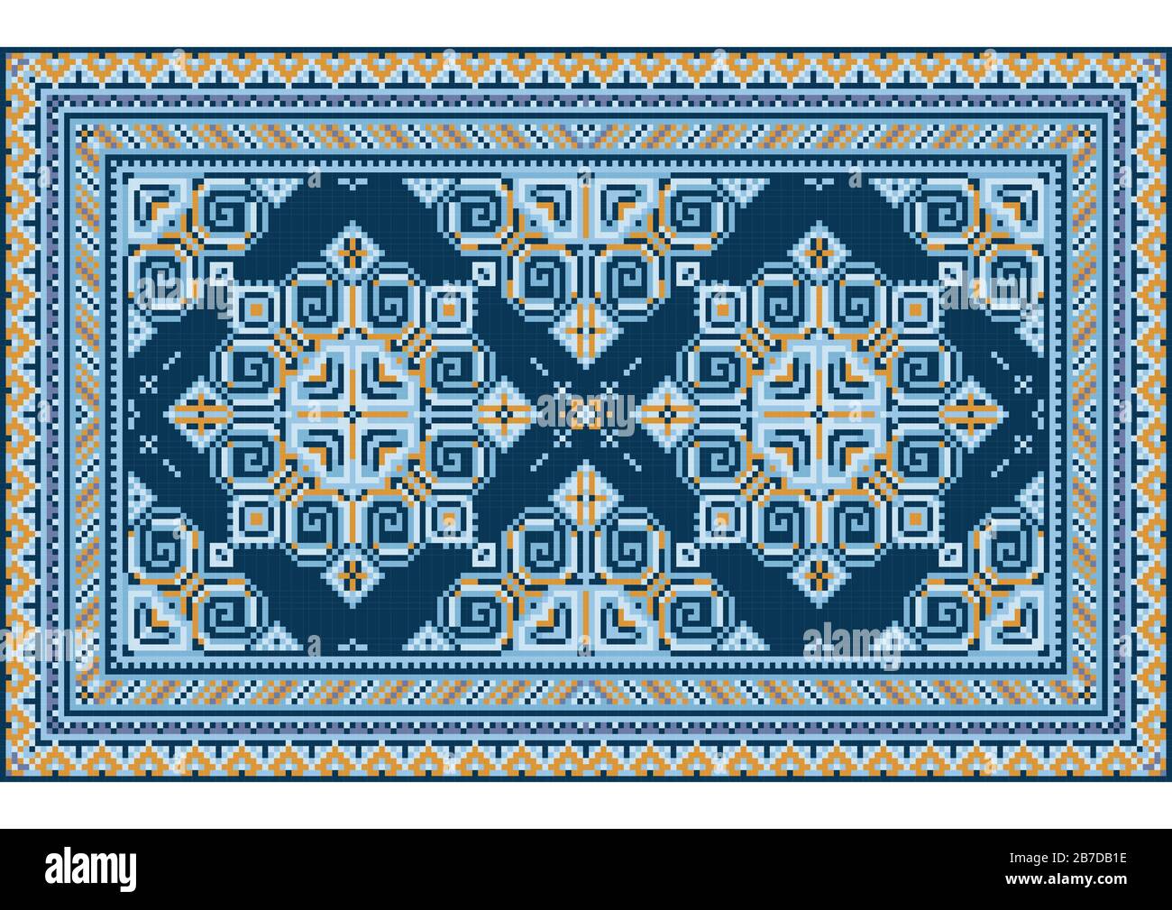 Variegated luxury vintage oriental carpet with yellow and different ...