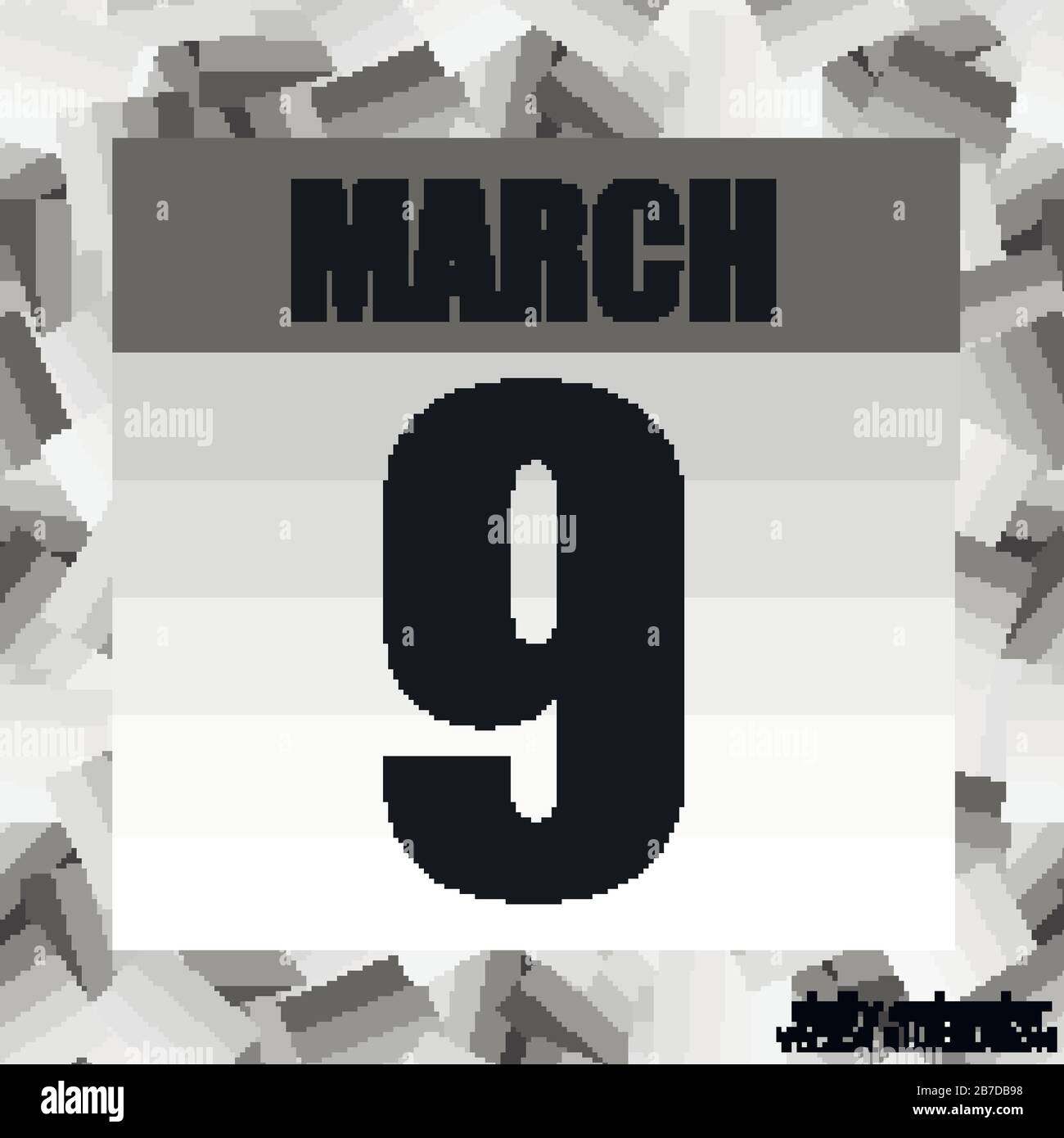 March 9 icon. For planning important day. Banner for holidays and ...
