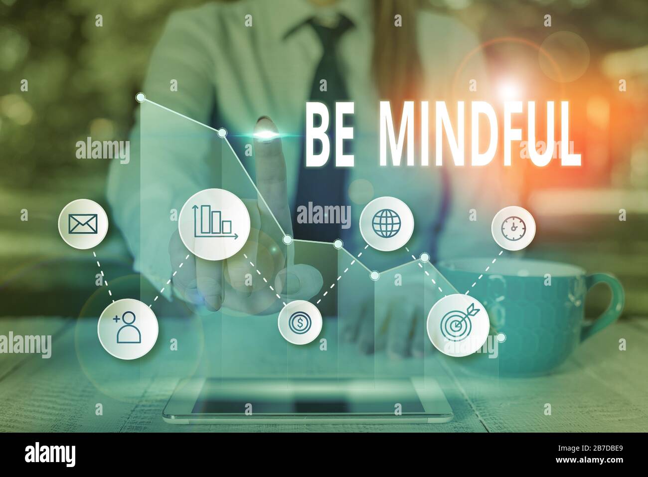 Handwriting text writing Be Mindful. Conceptual photo paying close ...