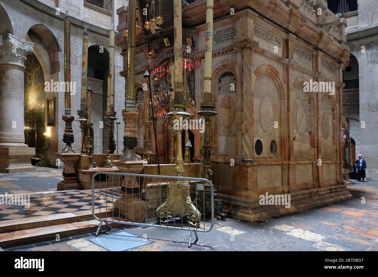The Edicule, which encloses what is believed to be the tomb of Jesus ...