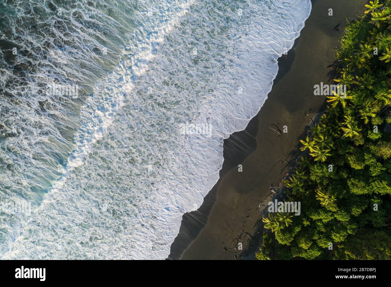 Carate Beach by drone, Corcovado National Park; Osa Peninsula; Costa ...