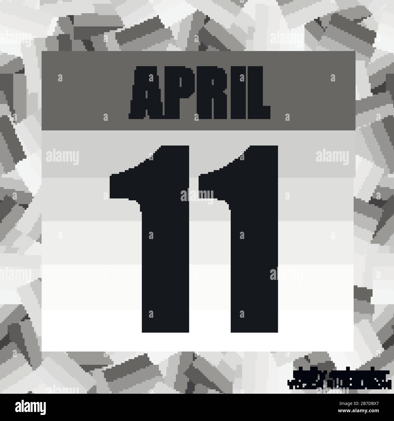 April 11 icon. For planning important day. April 11 illustration ...