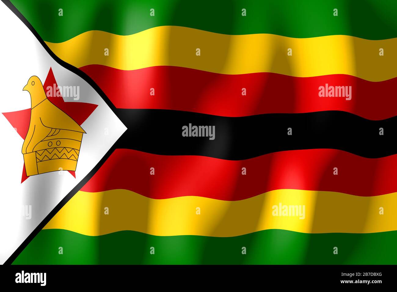 Zimbabwe - flag Stock Photo - Alamy