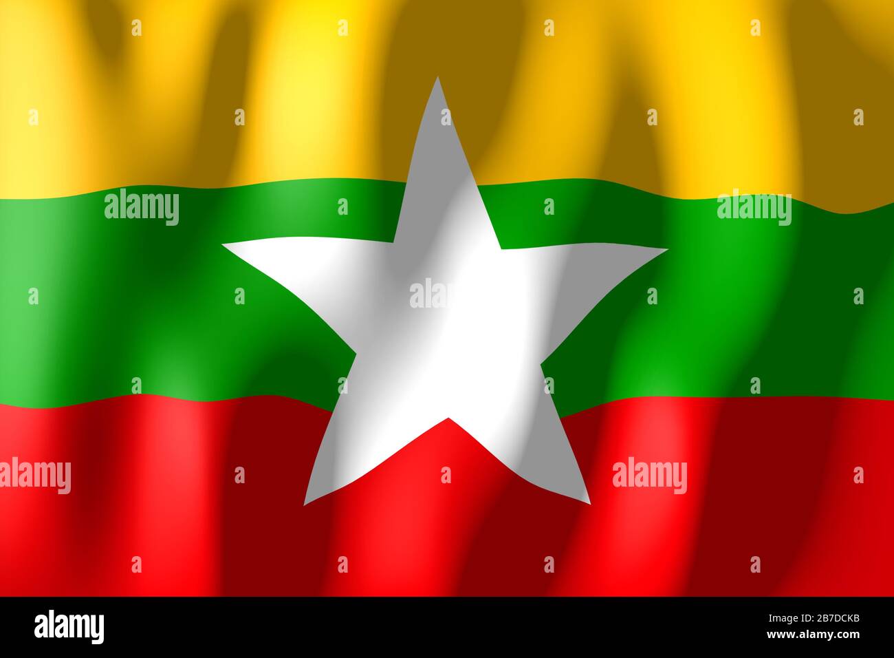 Burma - flag Stock Photo - Alamy
