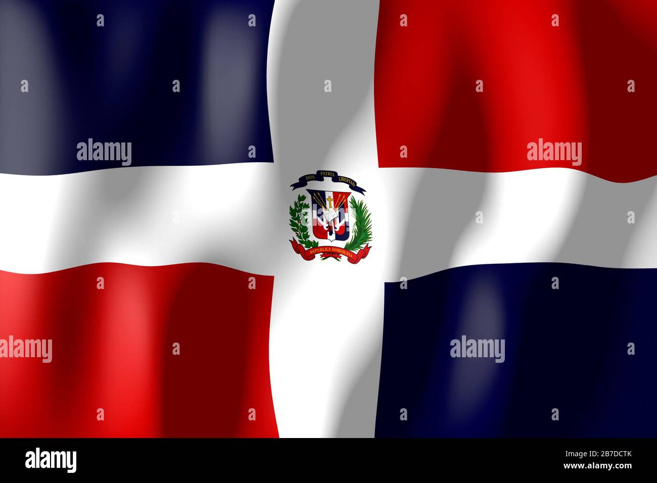Dominican Republic - flag Stock Photo - Alamy