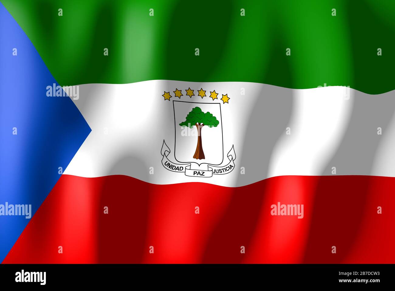 Equatorial Guinea - flag Stock Photo - Alamy