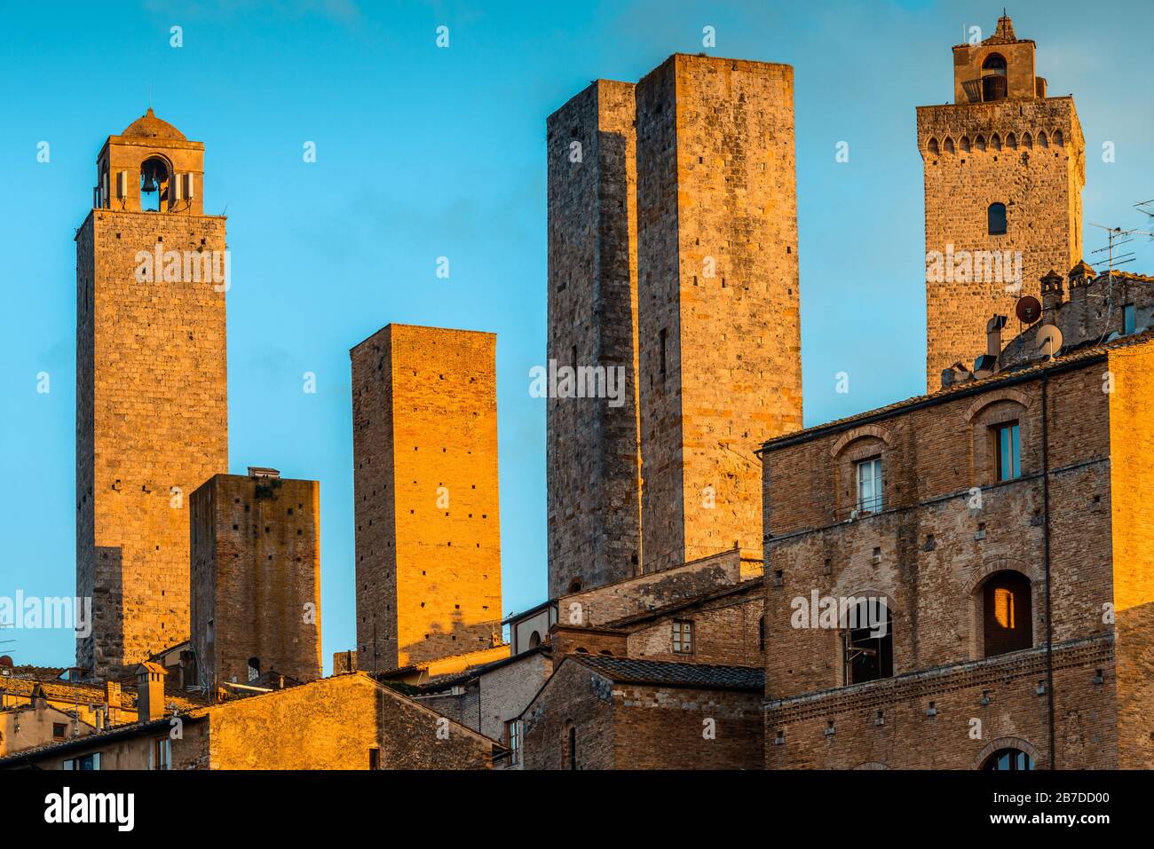 Medieval towers of San Gimignano, Tuscany, Italy (UNESCO World Heritage ...