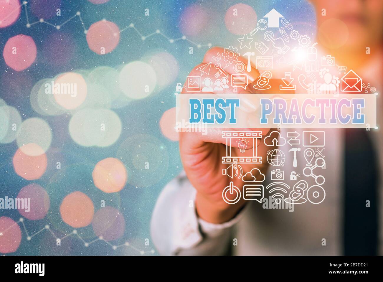 Conceptual hand writing showing Best Practice. Concept meaning ...