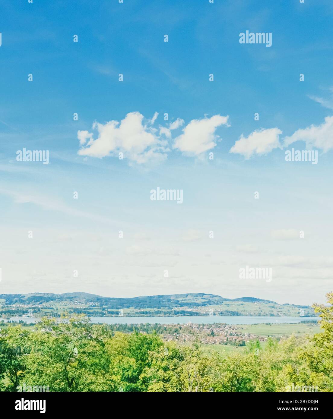 Beautiful nature of European Alps, landscape view of alpine mountains ...