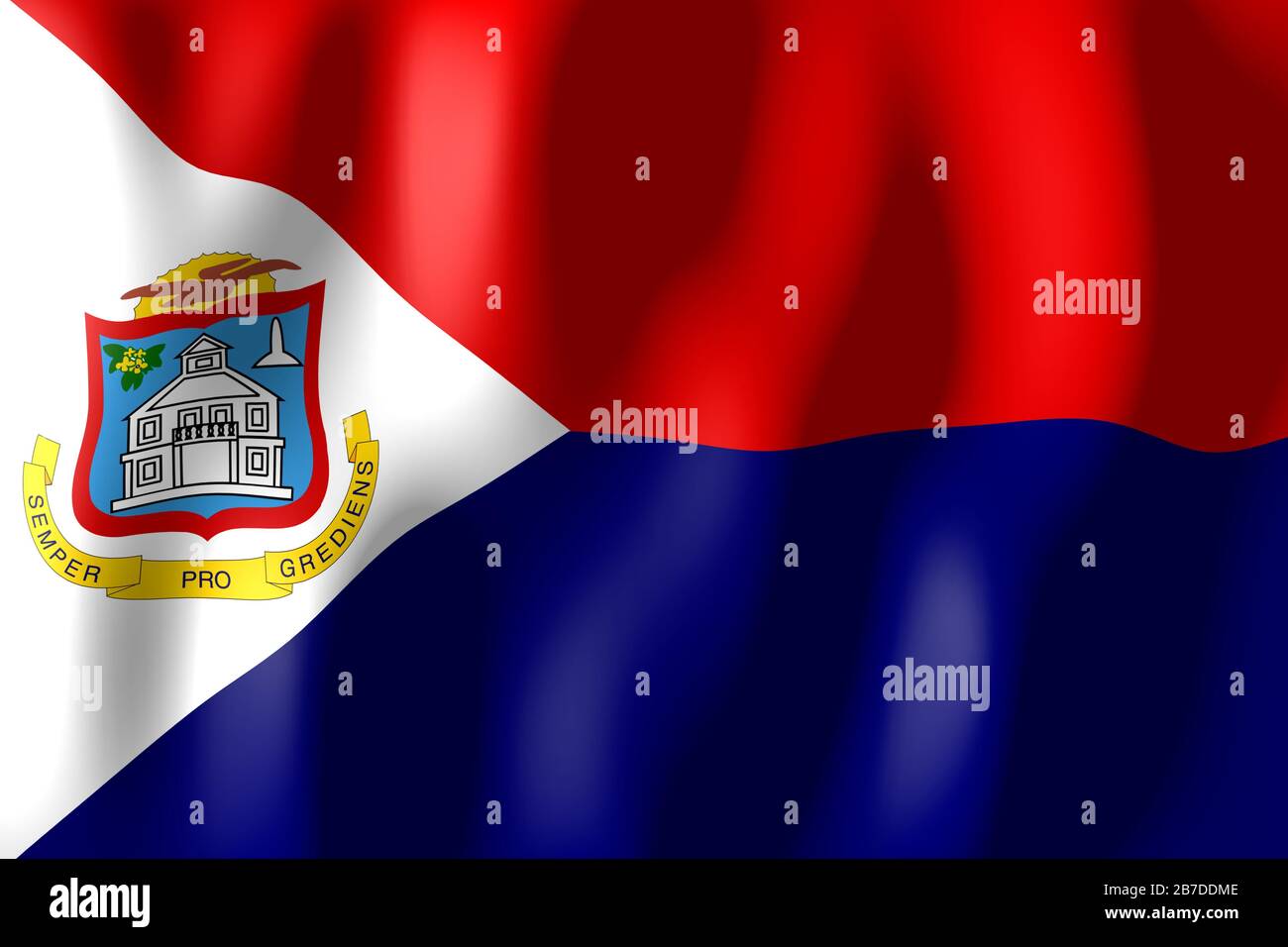 Sint maarten flag hi-res stock photography and images - Alamy