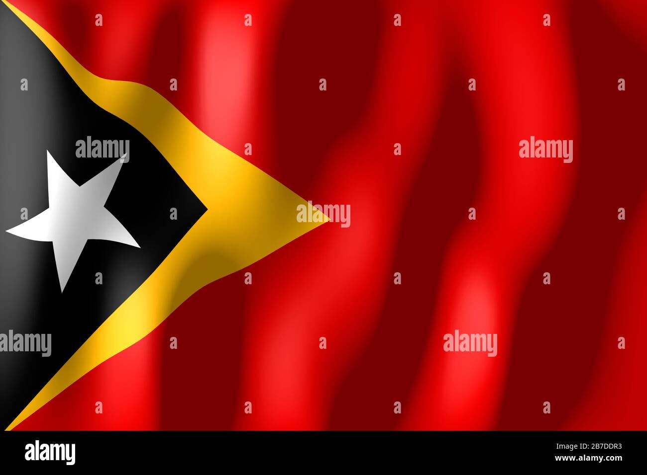 Timor Leste - flag Stock Photo - Alamy