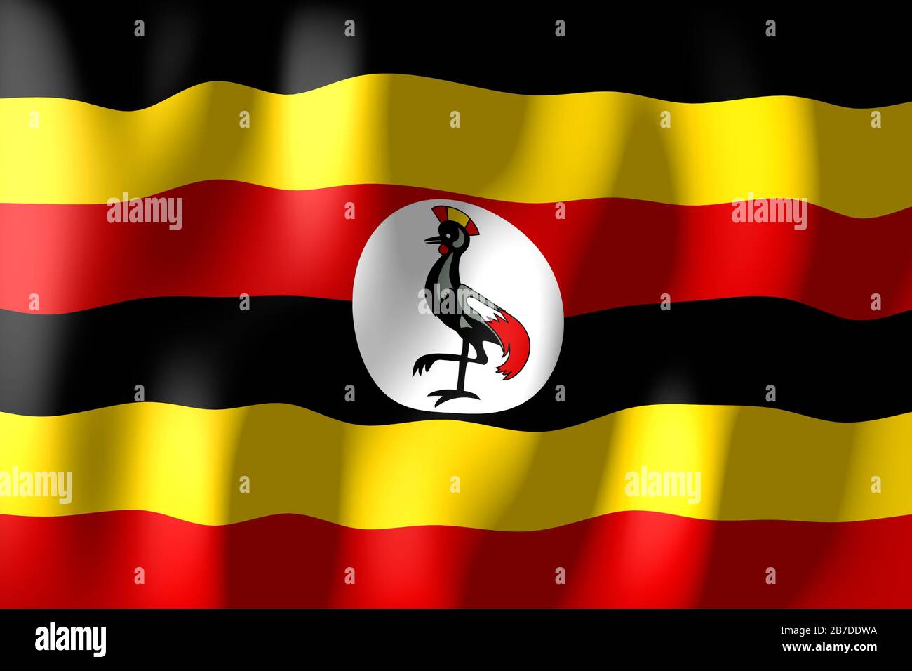 Uganda - flag Stock Photo - Alamy