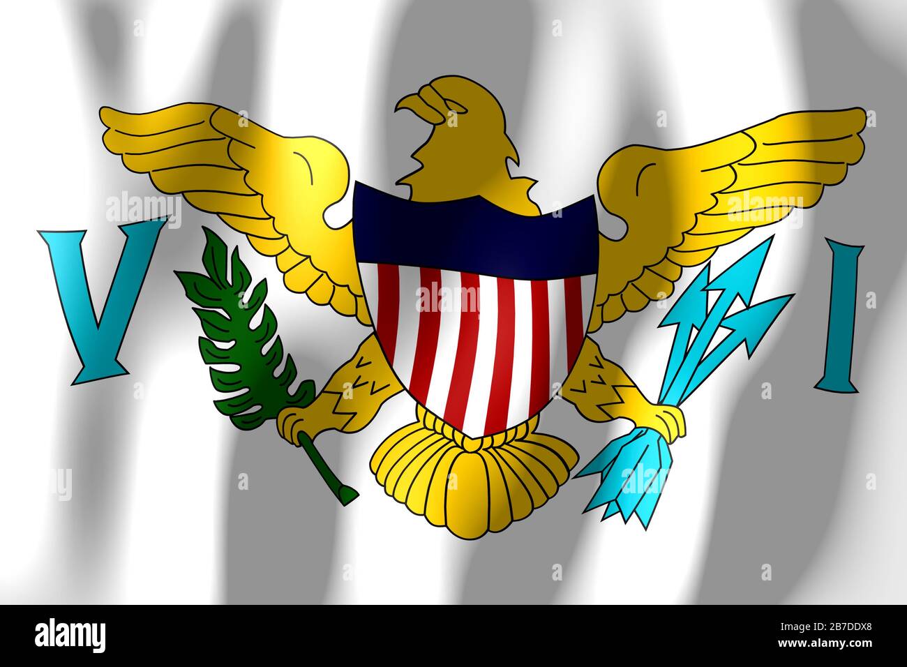 Us virgin islands flag hi-res stock photography and images - Alamy