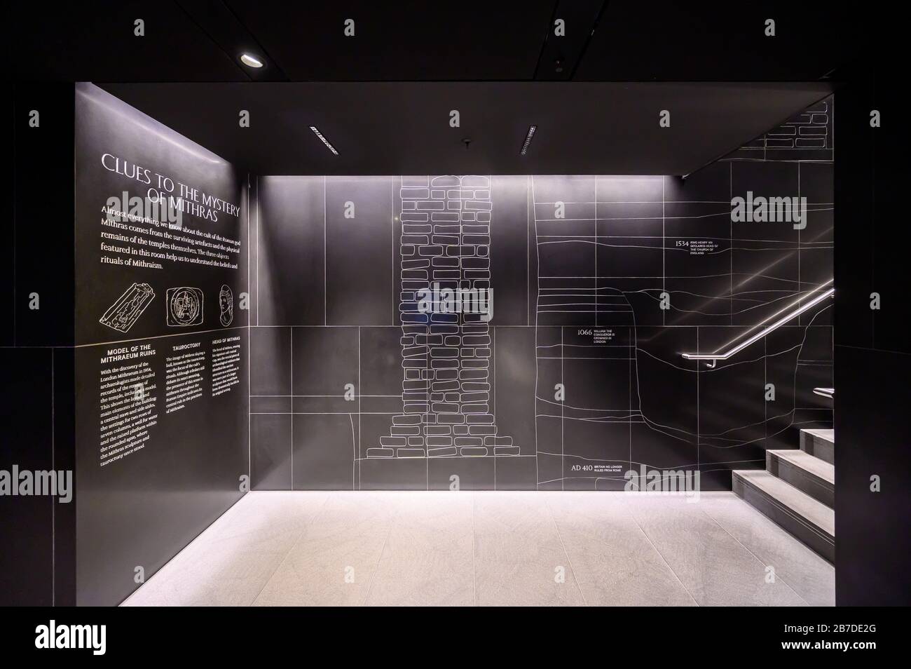 London Mithraeum, Roman Temple, London Stock Photo - Alamy