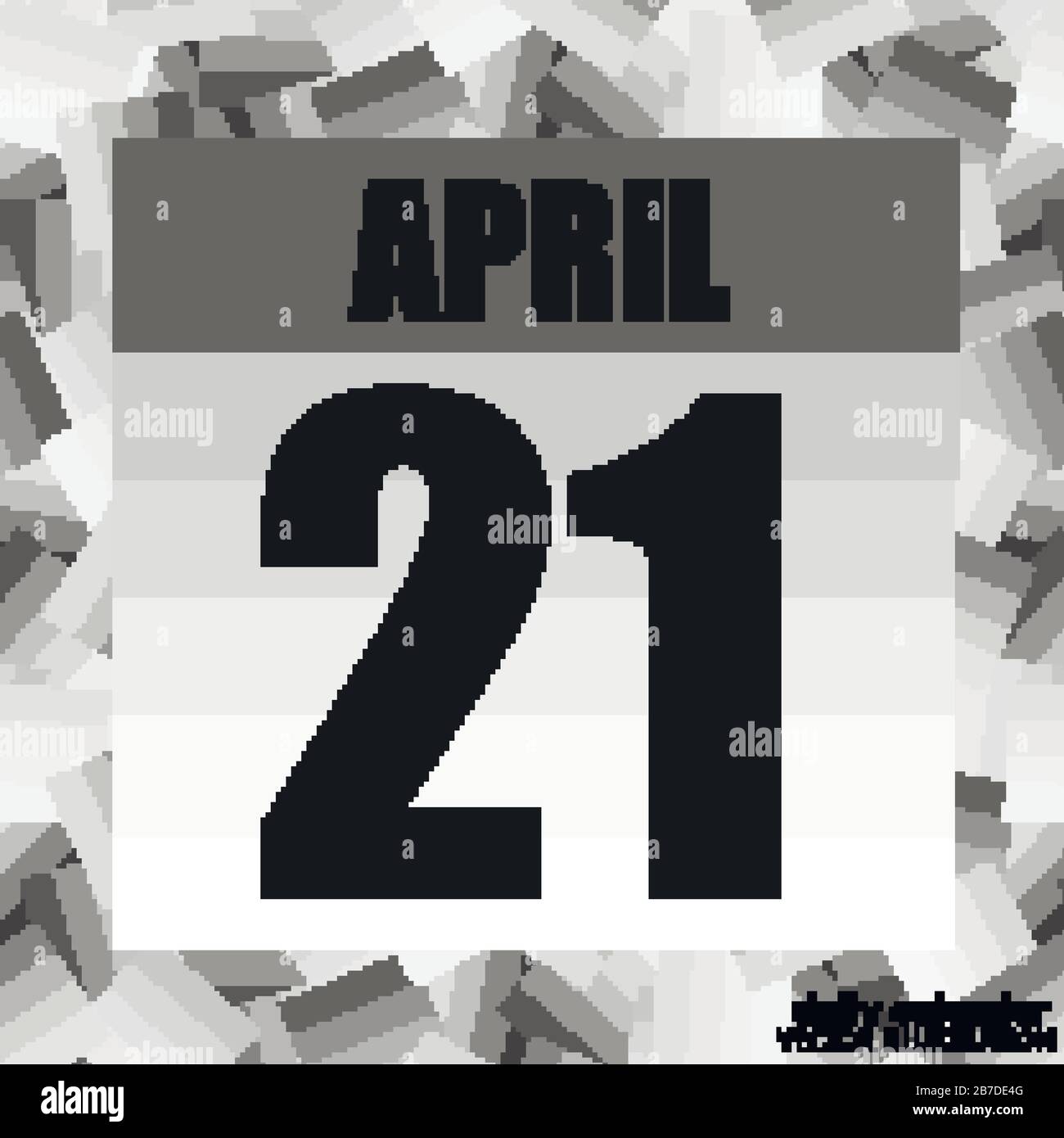 April 21 icon. For planning important day. Banner for holidays and ...