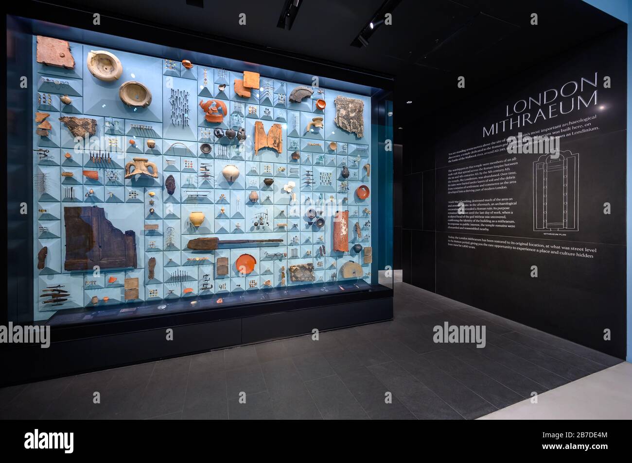 London Mithraeum, Roman Temple, London Stock Photo - Alamy