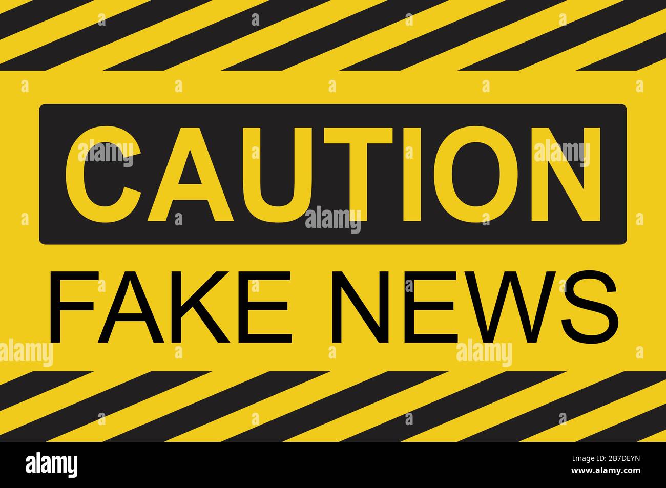 Fake news alert sign in industry design, vector illustration symbol ...