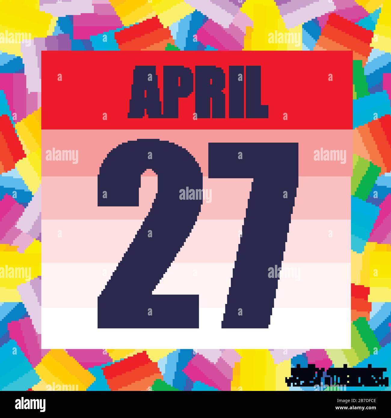 April 27 icon. For planning important day. Banner for holidays and ...