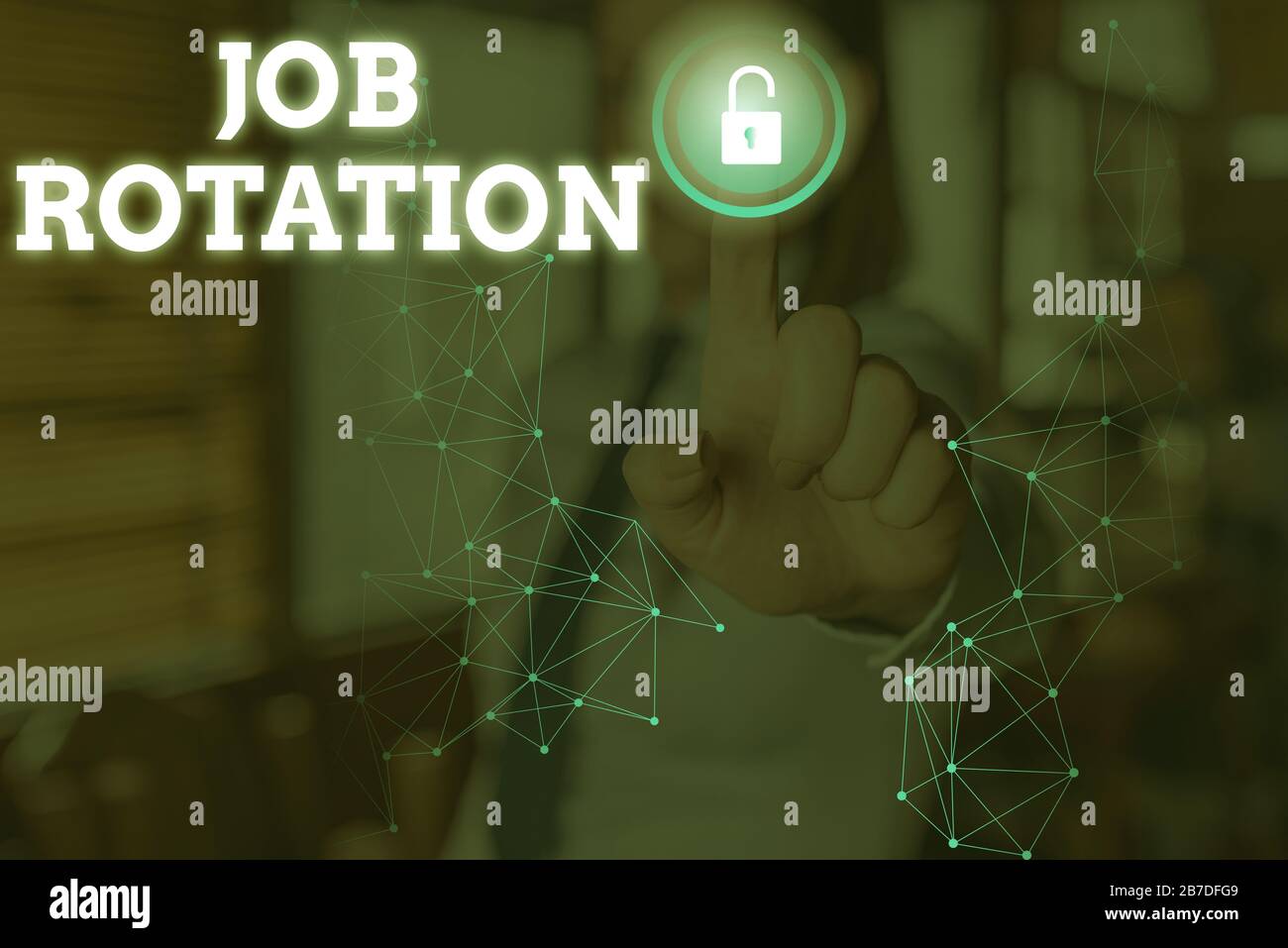 Conceptual hand writing showing Job Rotation. Concept meaning the ...