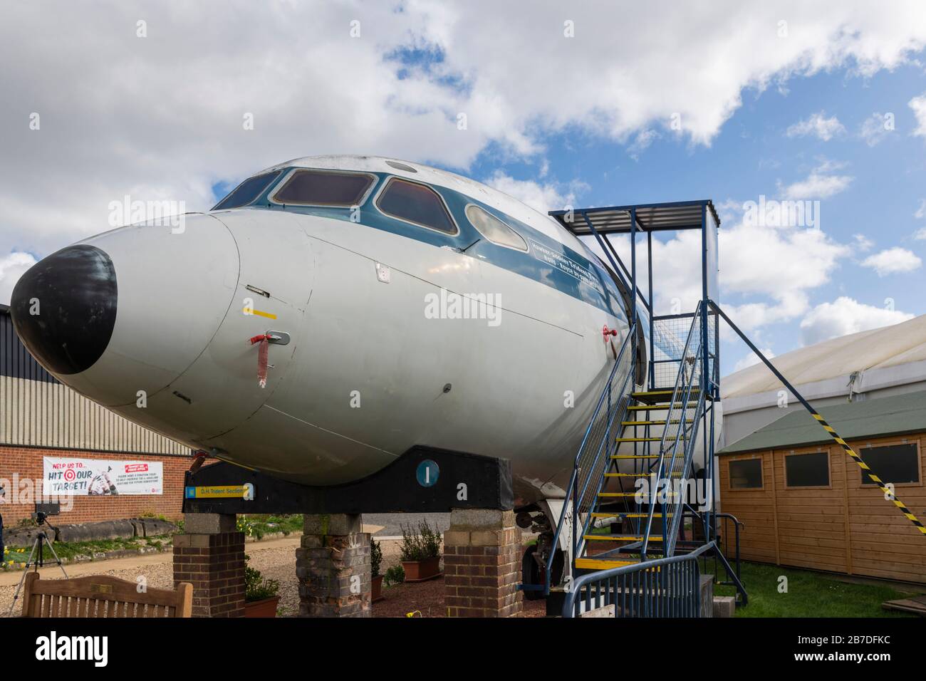 BEA Trident DH121 Aircraft Section de Havilland Aircraft Museum, UK ...