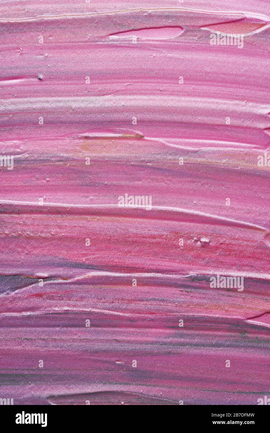 Texture and strokes of multi-color acrylic paint with sparkles on a ...