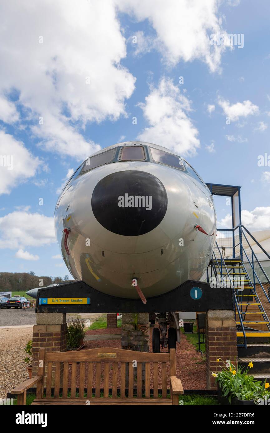 BEA Trident DH121 Aircraft Section de Havilland Aircraft Museum, UK ...