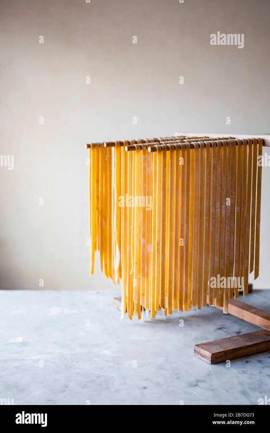Drying pasta hi-res stock photography and images - Alamy