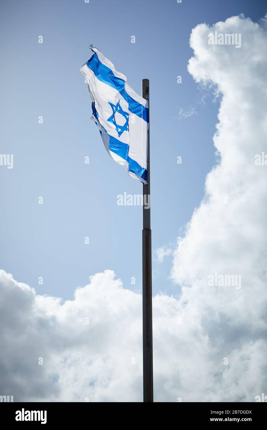 Israeli flag waving hi-res stock photography and images - Alamy