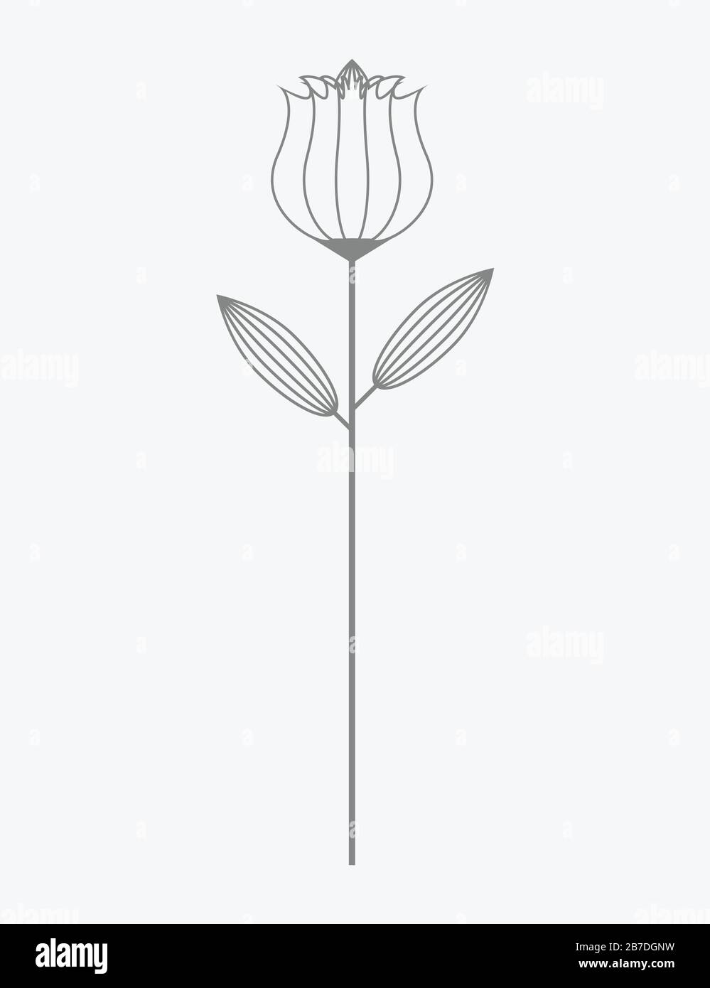 Gray rose with blend effect, vector illustration symbol Stock Vector ...