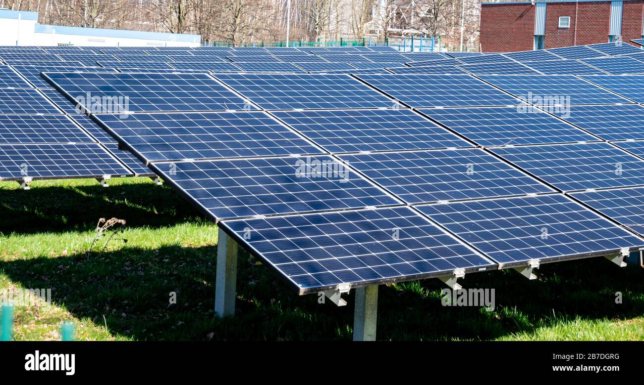 Solar energy environment solar panel Stock Photo - Alamy