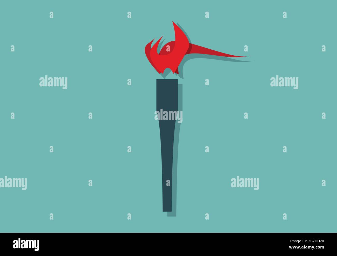 Red torch Stock Vector Images - Alamy