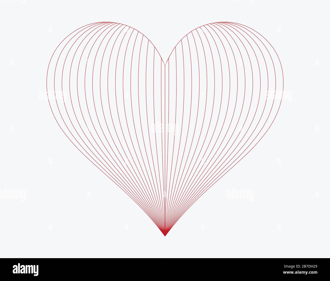 Red heart with blend effect, vector illustration symbol Stock Vector ...