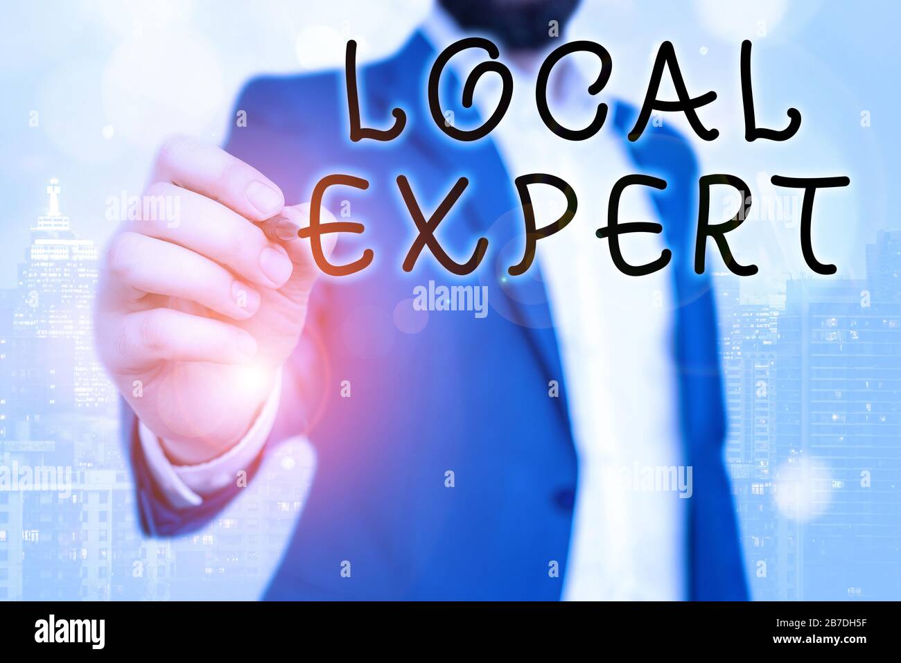 Handwriting text Local Expert. Conceptual photo offers expertise and ...