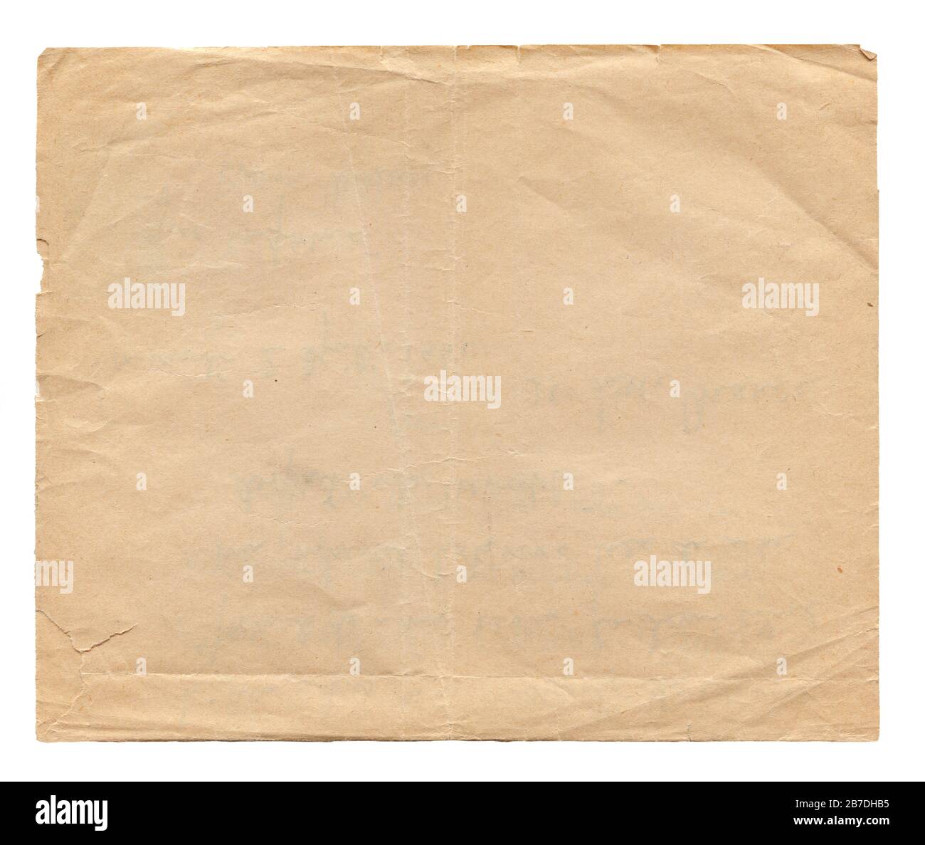 square closeup of blank old aged brown paper texture background with ...