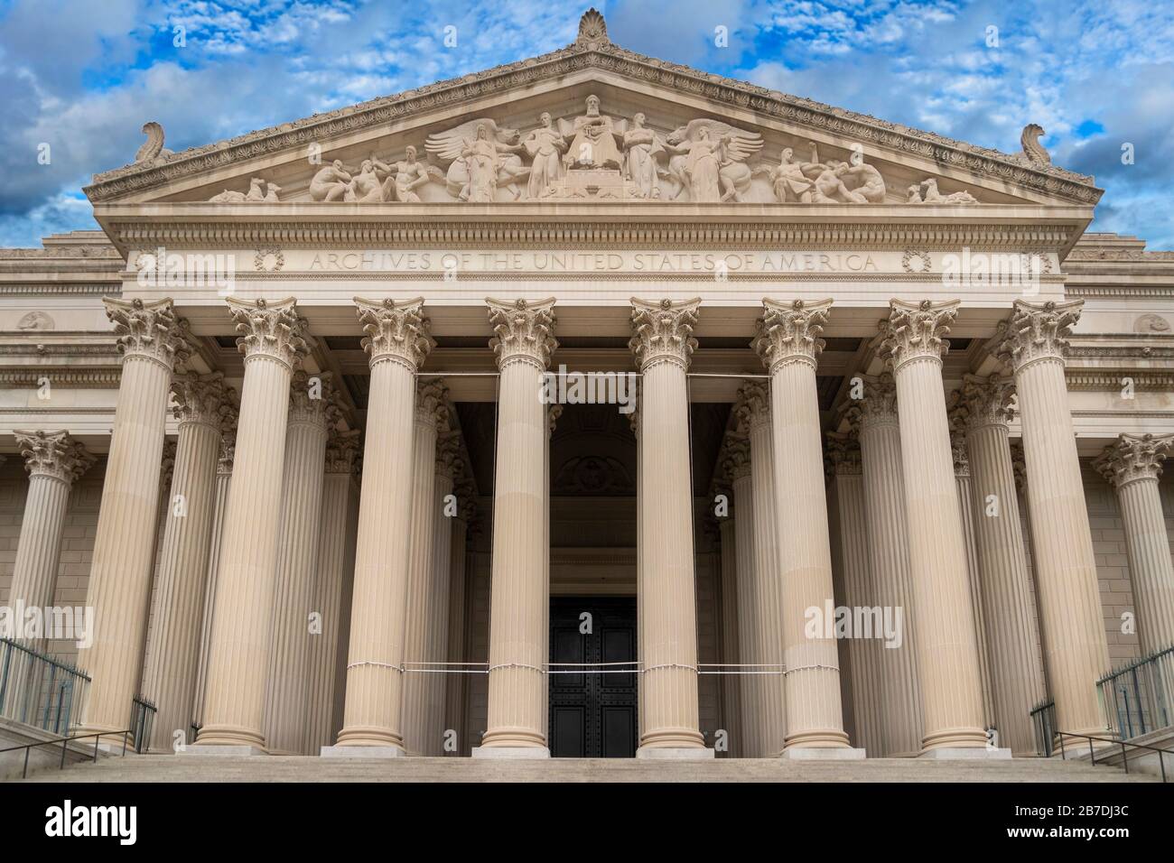 National Archives Building Declaration High Resolution Stock ...