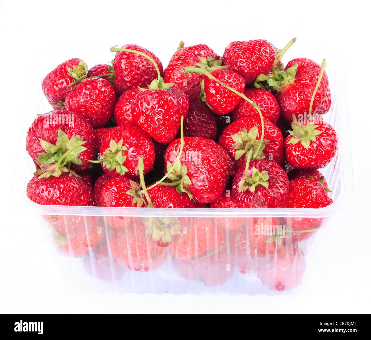 many Strawberry in plastic container Stock Photo - Alamy