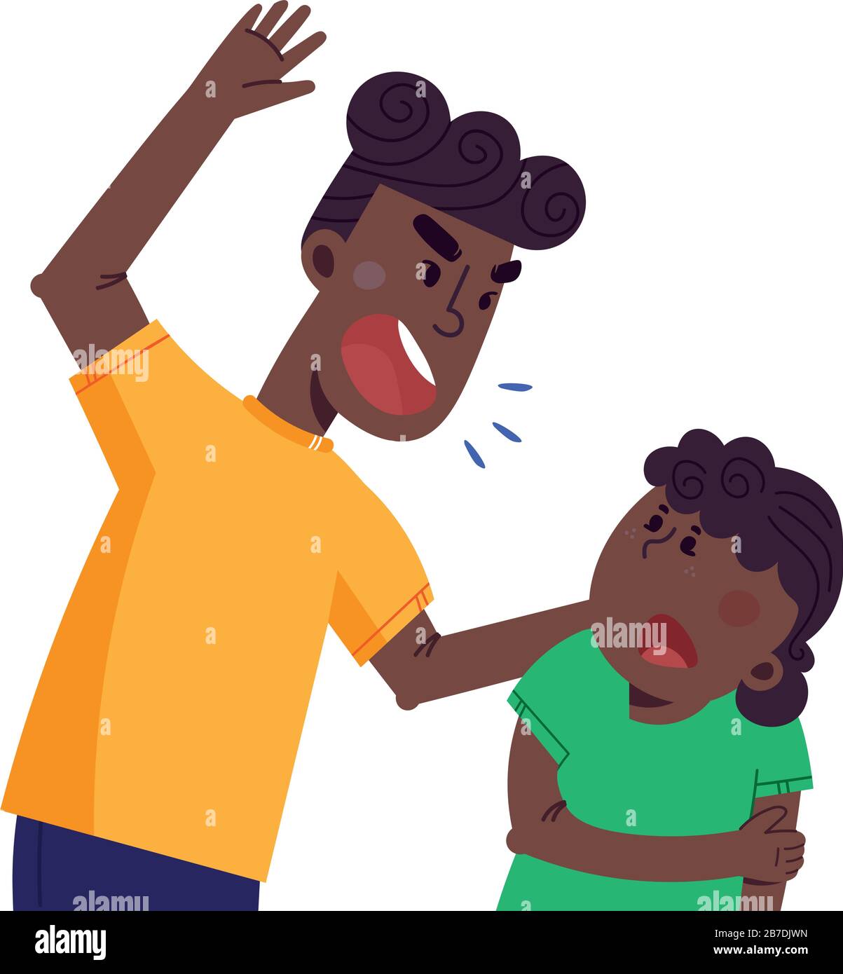 Bullying cartoon hi-res stock photography and images - Alamy