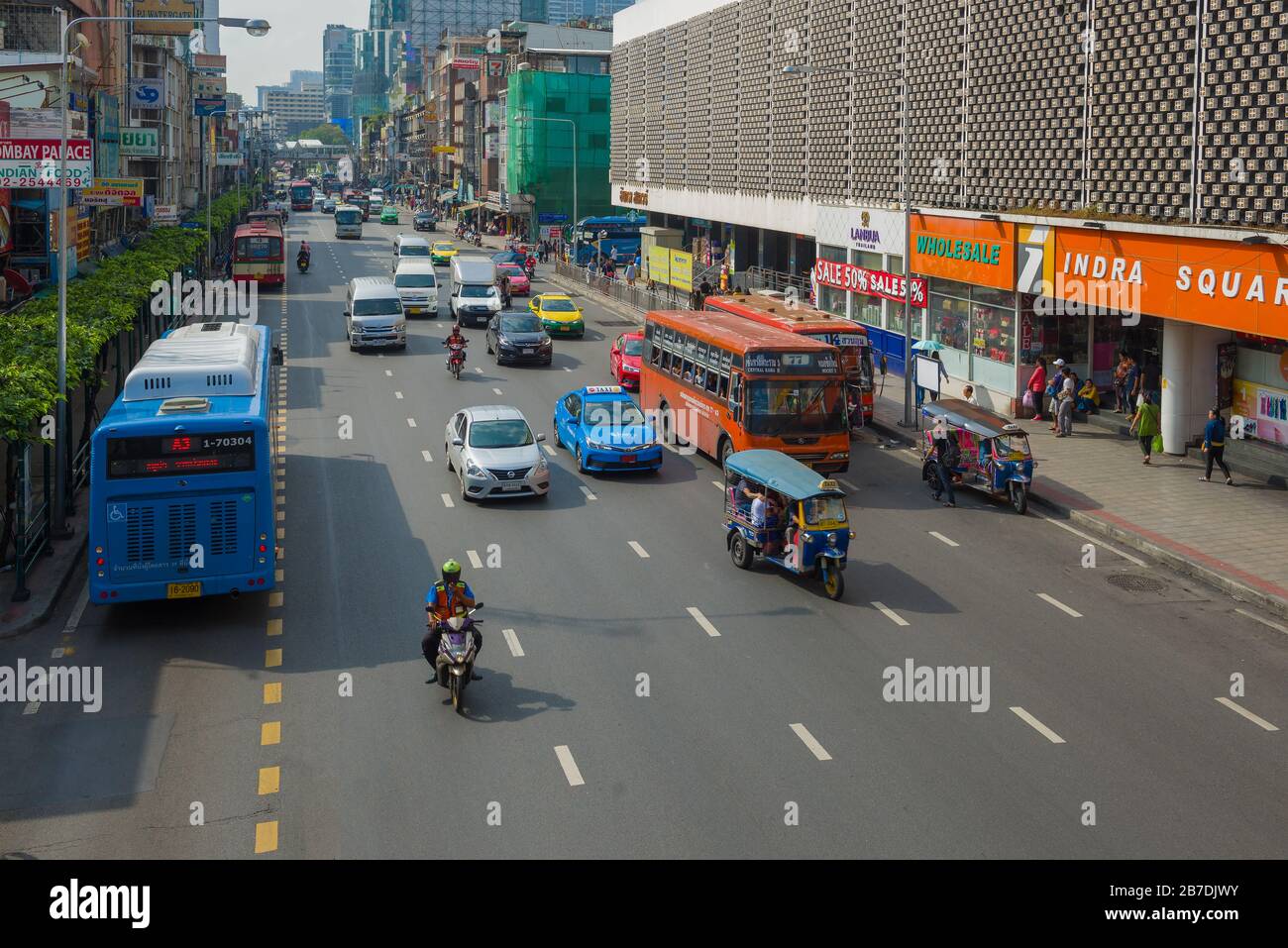 BANGKOK, THAILAND - DECEMBER 30, 2018: On Ratchadamri Road Stock Photo ...