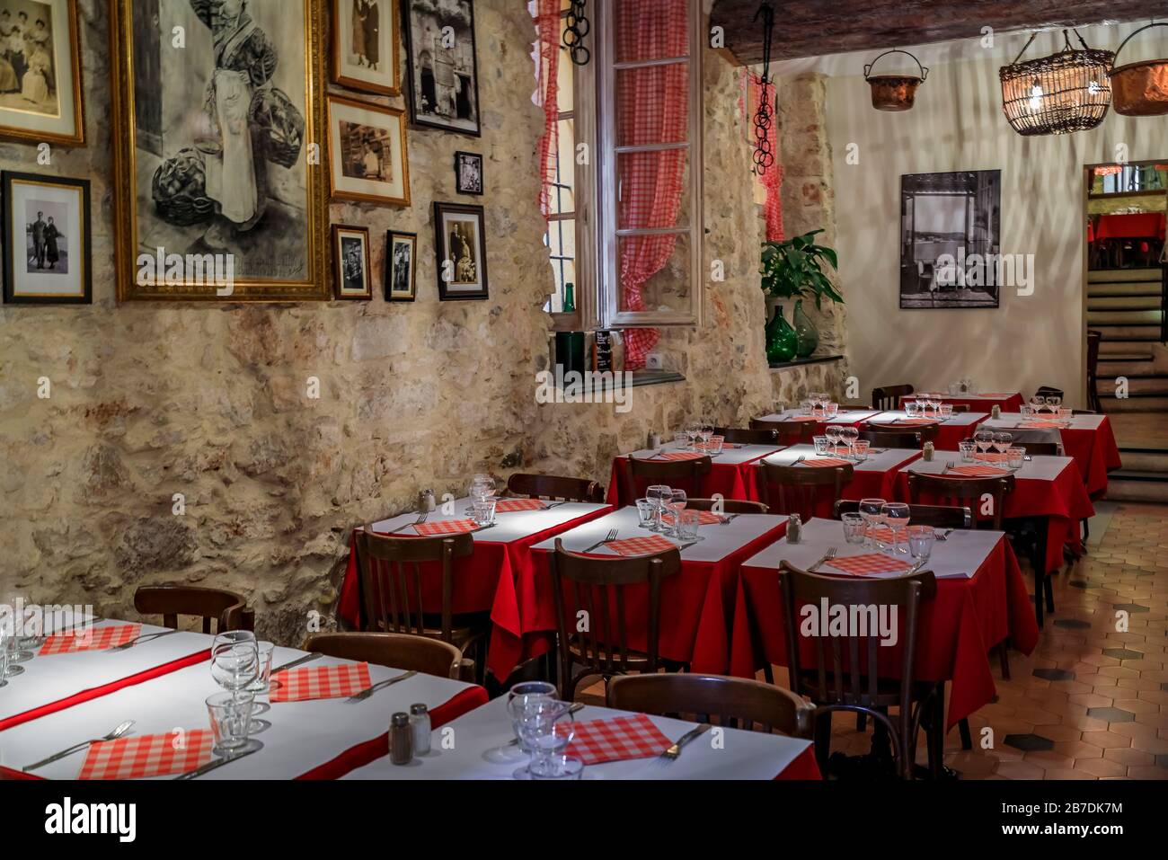 Old french cafe interior hi-res stock photography and images - Alamy