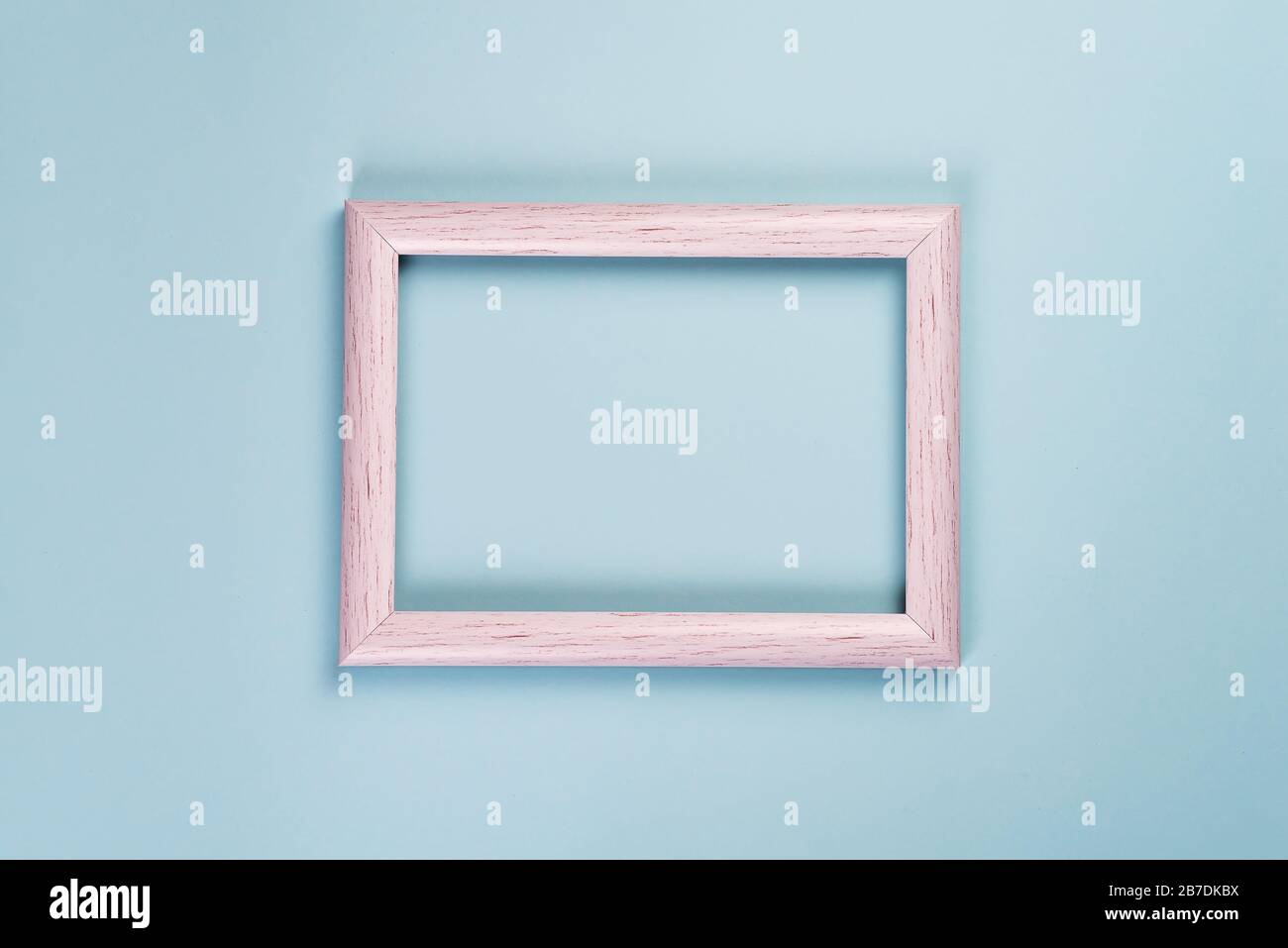 Rectangular empty wooden frame of old white for decorating photos or ...