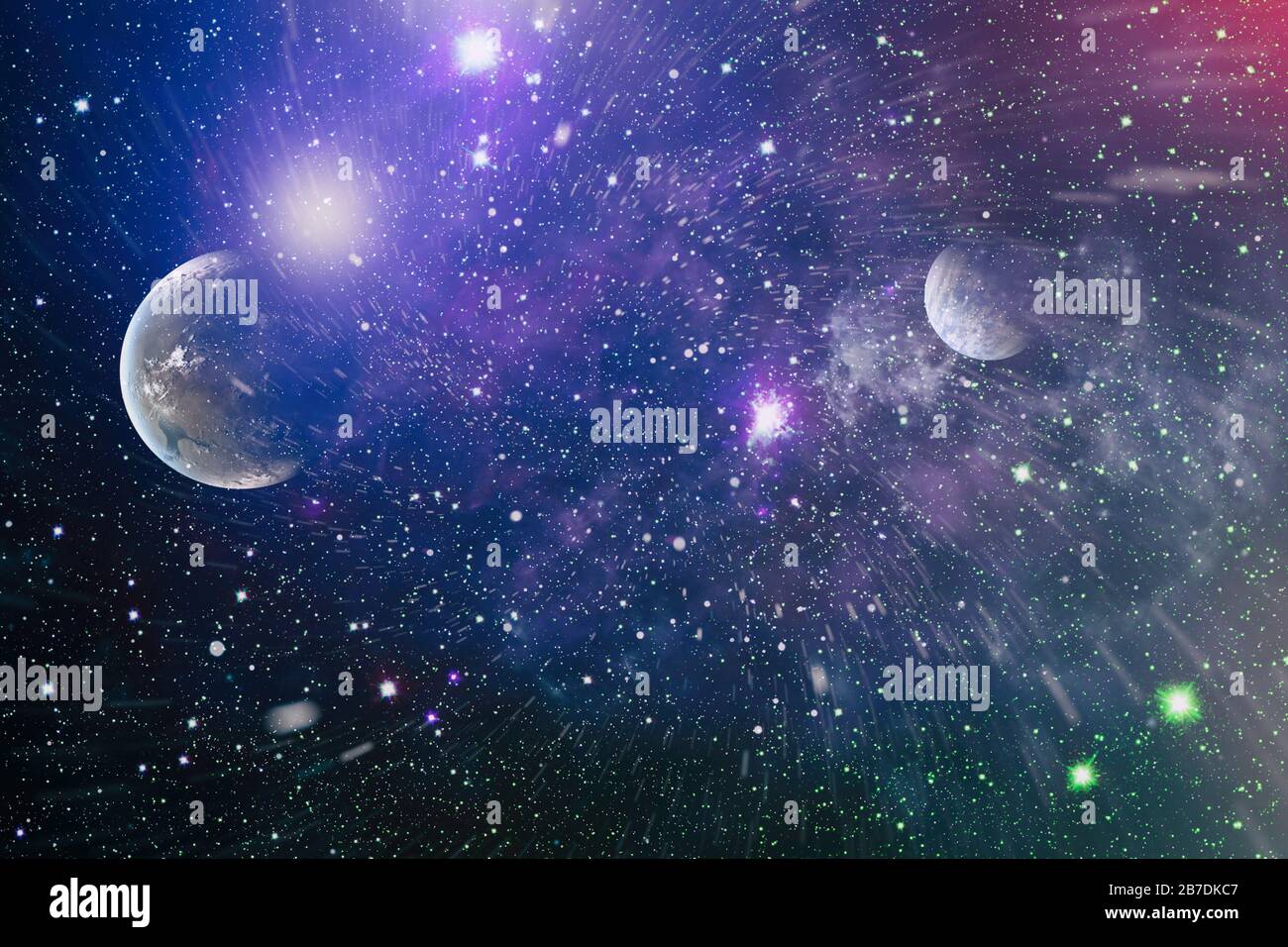 space of the galaxy ,atmosphere with stars at dark background. Elements ...