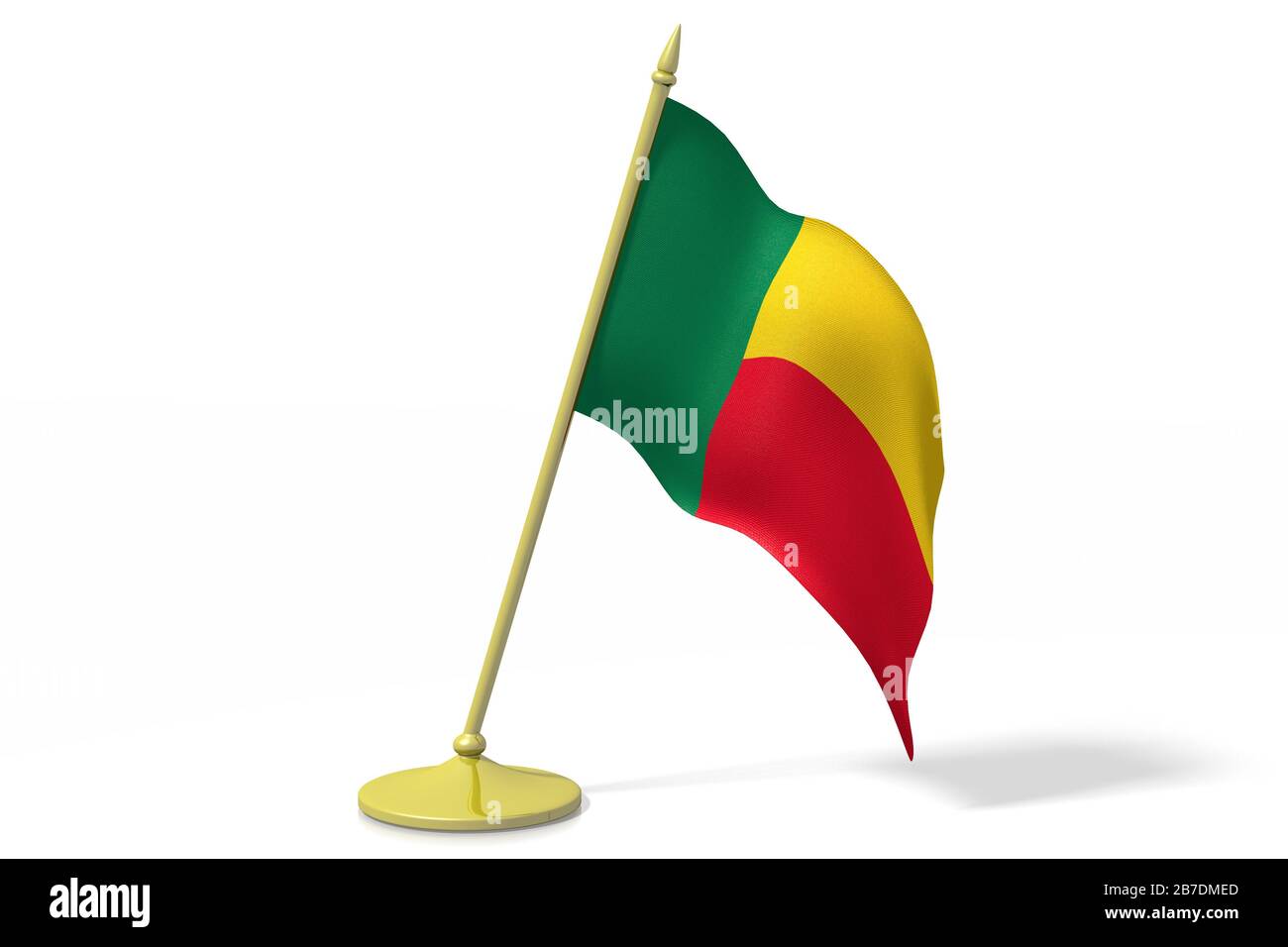 3D flag of Benin Stock Photo - Alamy