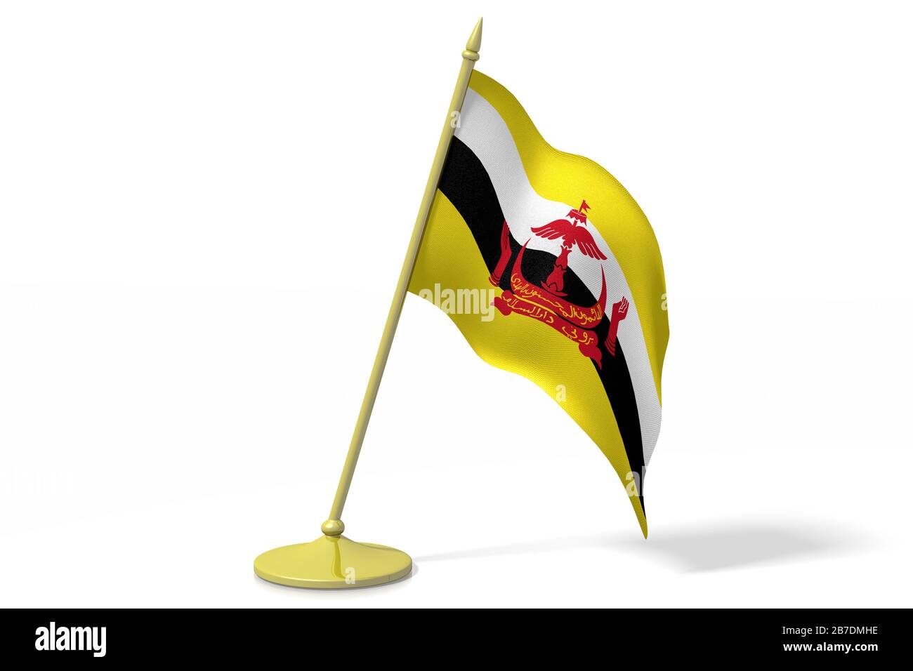 3D flag of Brunei Stock Photo - Alamy