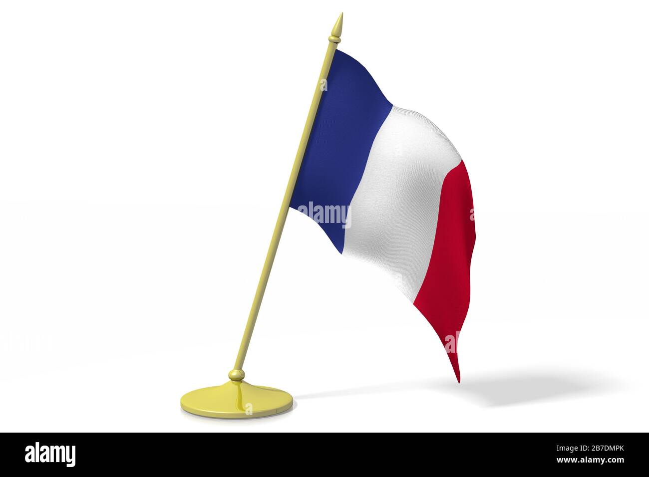 3D flag of France Stock Photo - Alamy