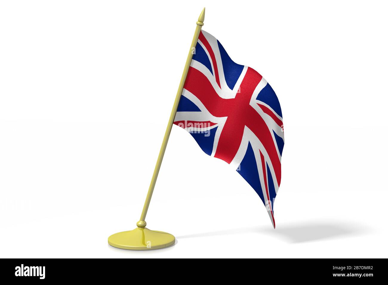 3D flag of United Kingdom Stock Photo - Alamy