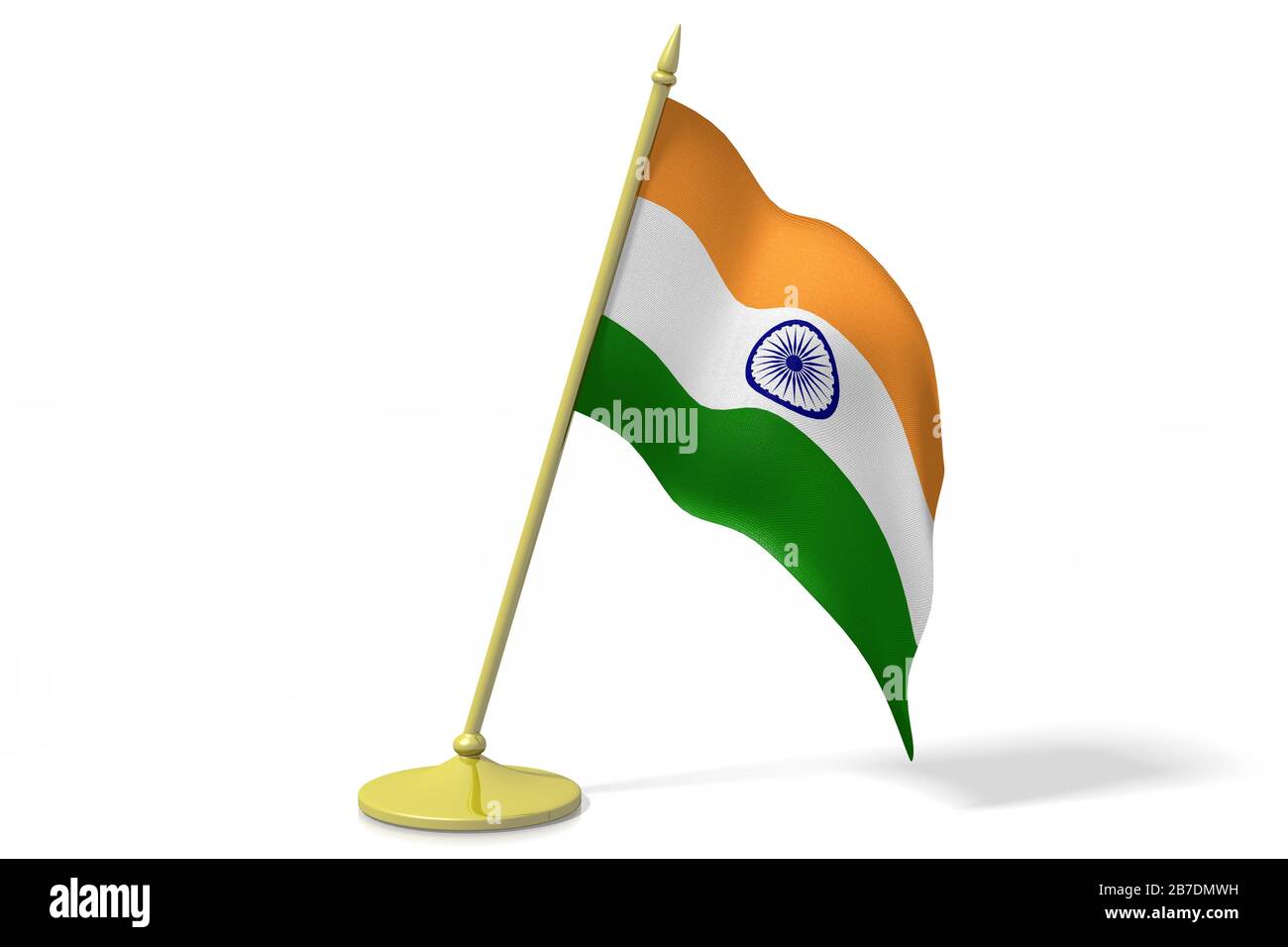 3D flag of India Stock Photo - Alamy